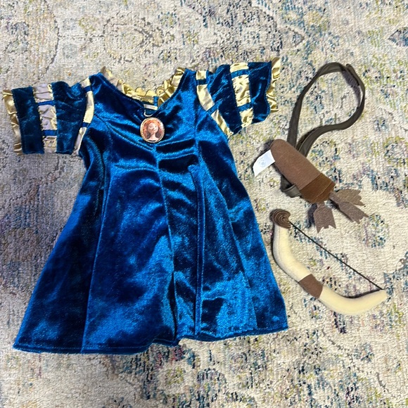 Disney | Toys | Build A Bear Brave Merida Outfit Velvet Dress Costume ...